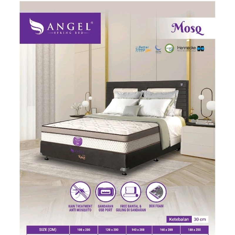 Jual SPRINGBED MERK ANGEL TYPE MOSQ tebal kasur 30cm UKURAN ...