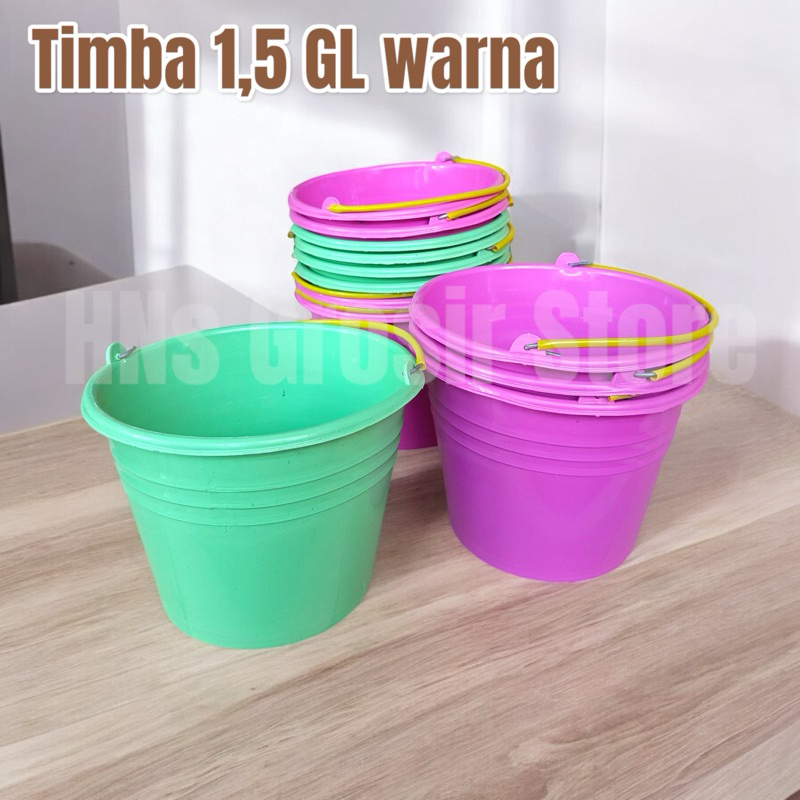 Jual Timba kecil 1,5 GL warna plastik serbaguna - tempat sabun grosir ...