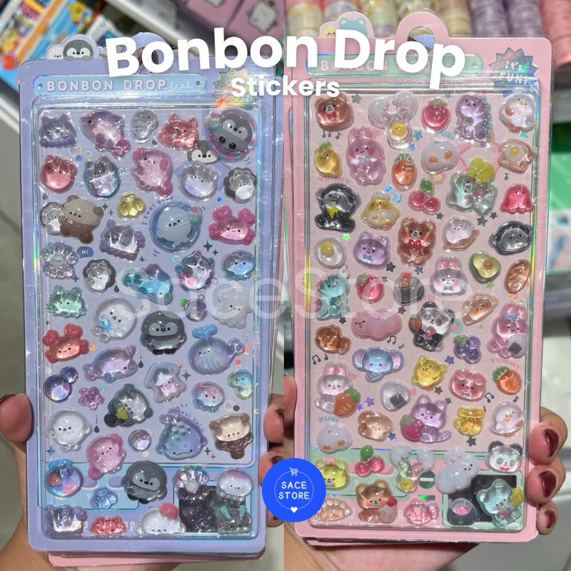 Jual Bonbon Drop Stiker Stickers Viral KKV Ohsome Kecil Lucu Timbul 3D ...
