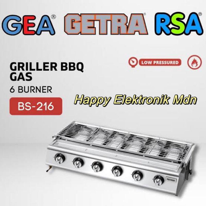 Jual GETRA BBQ BURNER 6 TUNGKU GETRA BS216 GETRA KOMPOR PEMANGGANG ...