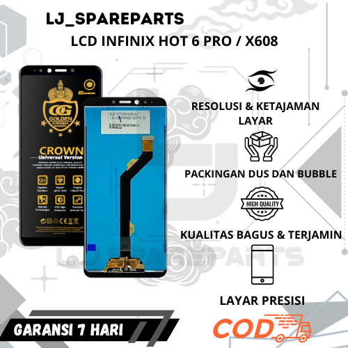 Jual LCD TOUCHSCREEN INFINIX HOT 6 PRO / X608 FULLSET ORIGINAL COMPLETE ...
