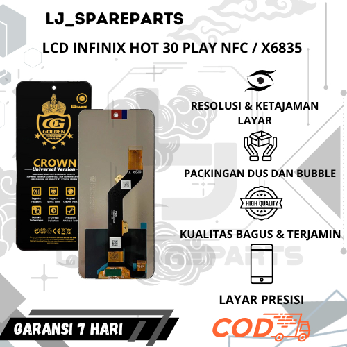 Jual LCD TOUCHSCREEN INFINIX HOT 30 PLAY NFC / X6835 FULLSET COMPLETE ...