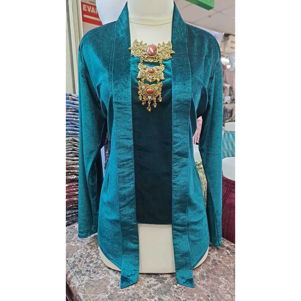 Jual KEBAYA KUTU BARU BLUDRU LEMBUT BANYAK WARNA (ATASAN SAJA) - KEBAYA ...