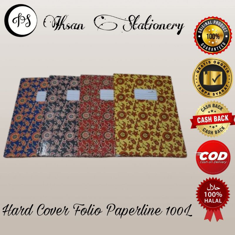 Jual Buku Hard Cover Folio Paperline 100 Lembar (1 Pcs) | Shopee Indonesia