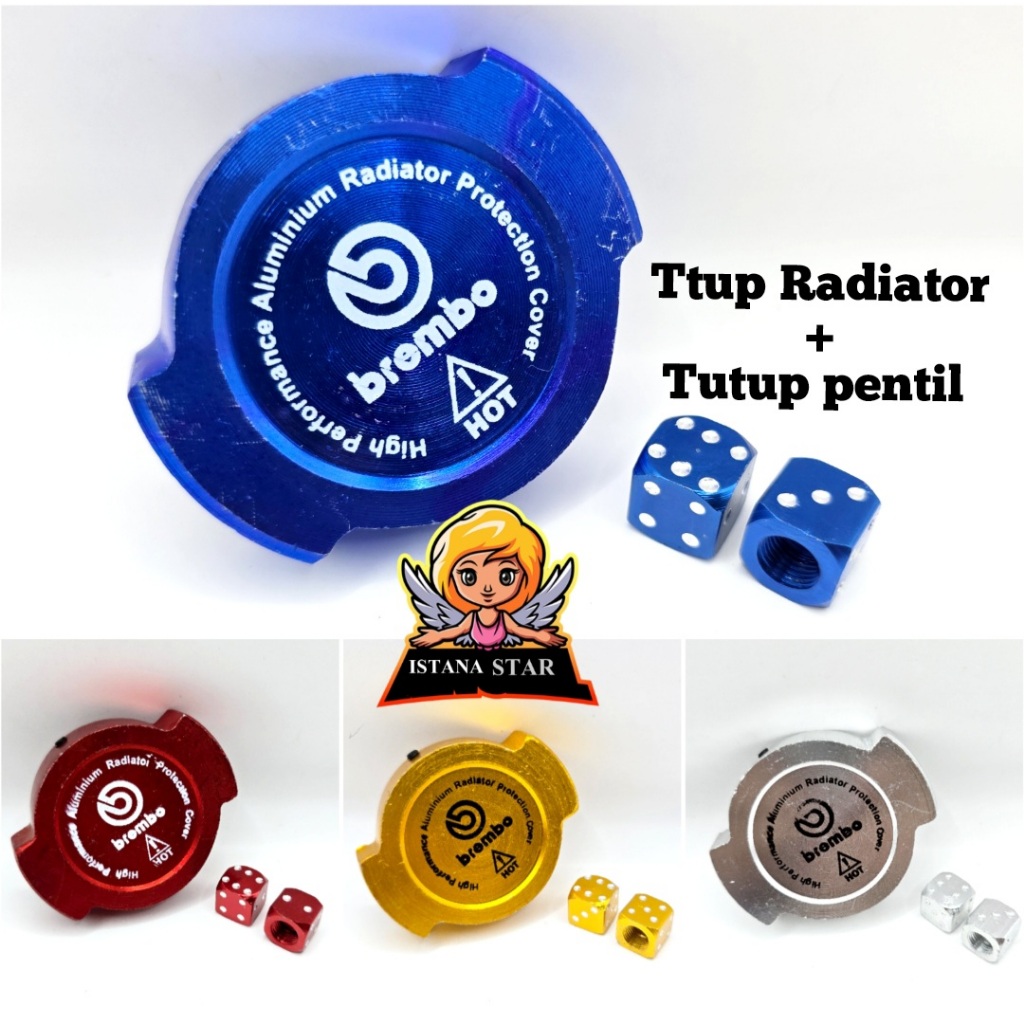 Jual RADIATOR CAP TUTUP RADIATOR FULL CNC NMAX AEROX PCX VARIO CBR ...