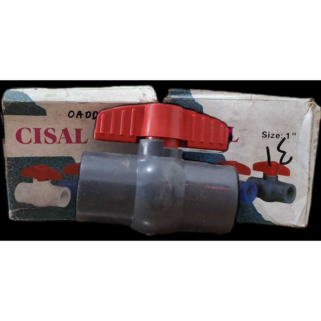 Jual Cisal Stop Kran Pipa PVC Plastik 1" / Ball Valve Cisal PVC 1 ...
