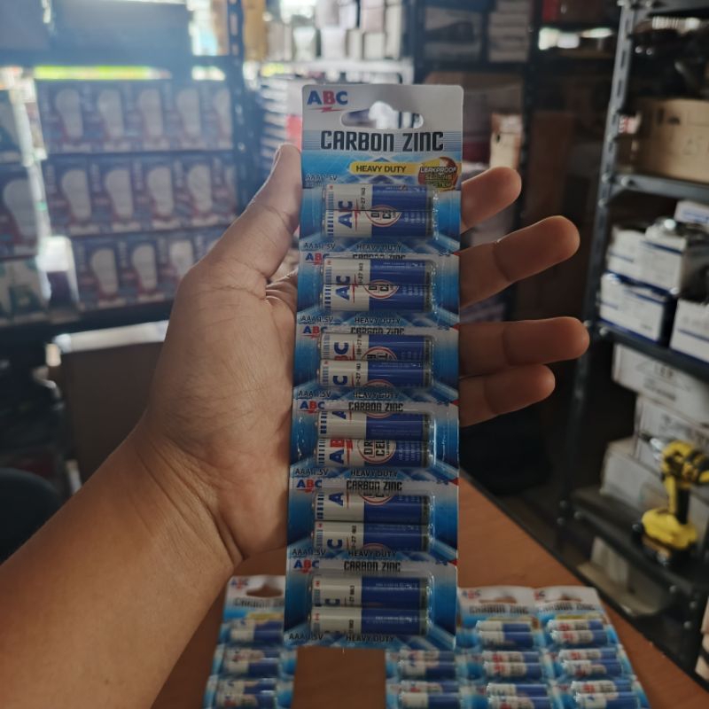 Jual BATERAI ABC AAA (A3) ECER, RENCENG BISA | Shopee Indonesia