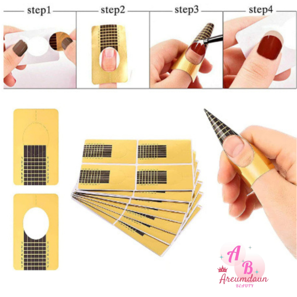 Jual Cetakan Kuku Extension / Nail Form Acrylic Extention / Nail Art ...