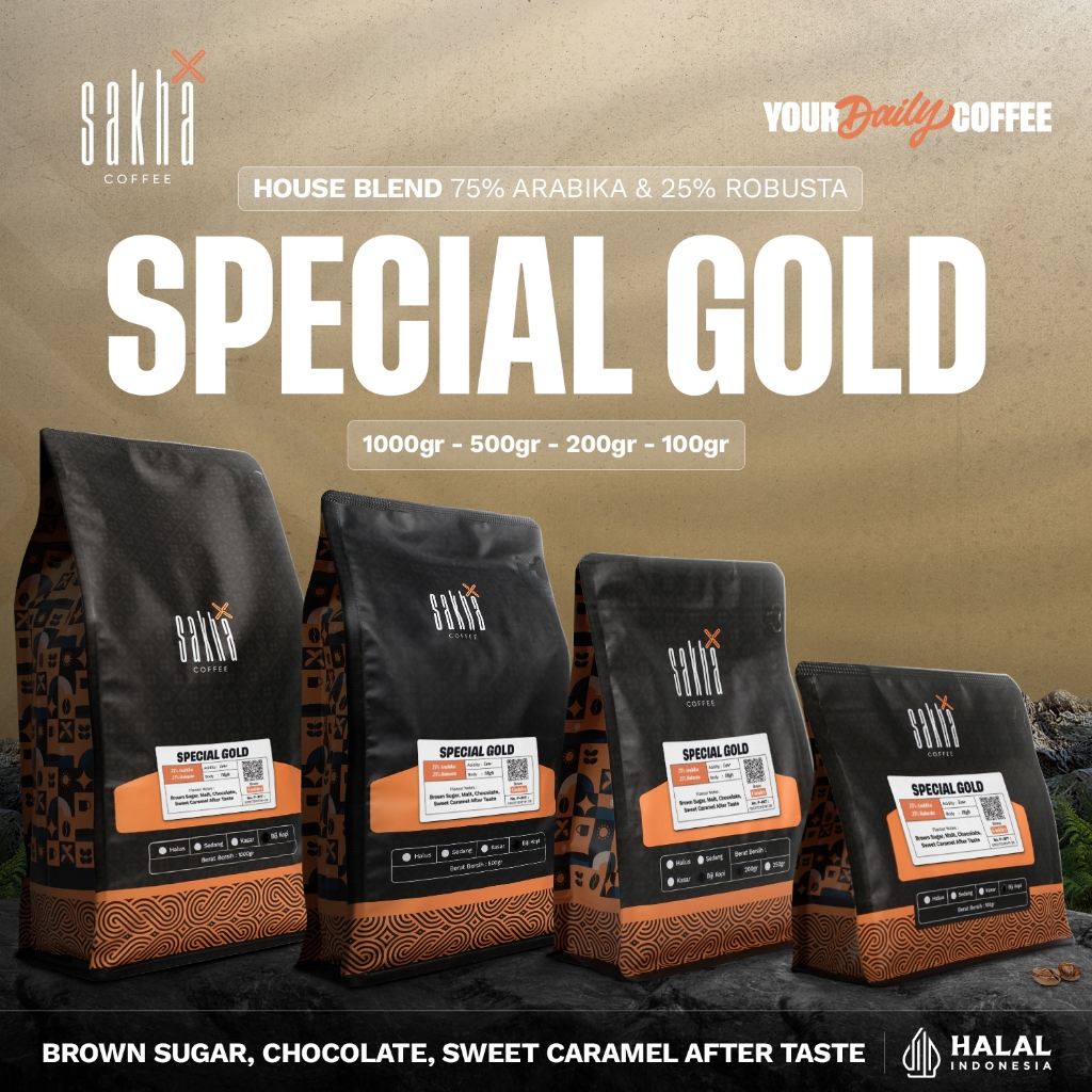 Jual Kopi Espresso Special Gold Blend Coffee Beans Coffe Biji Bubuk ...