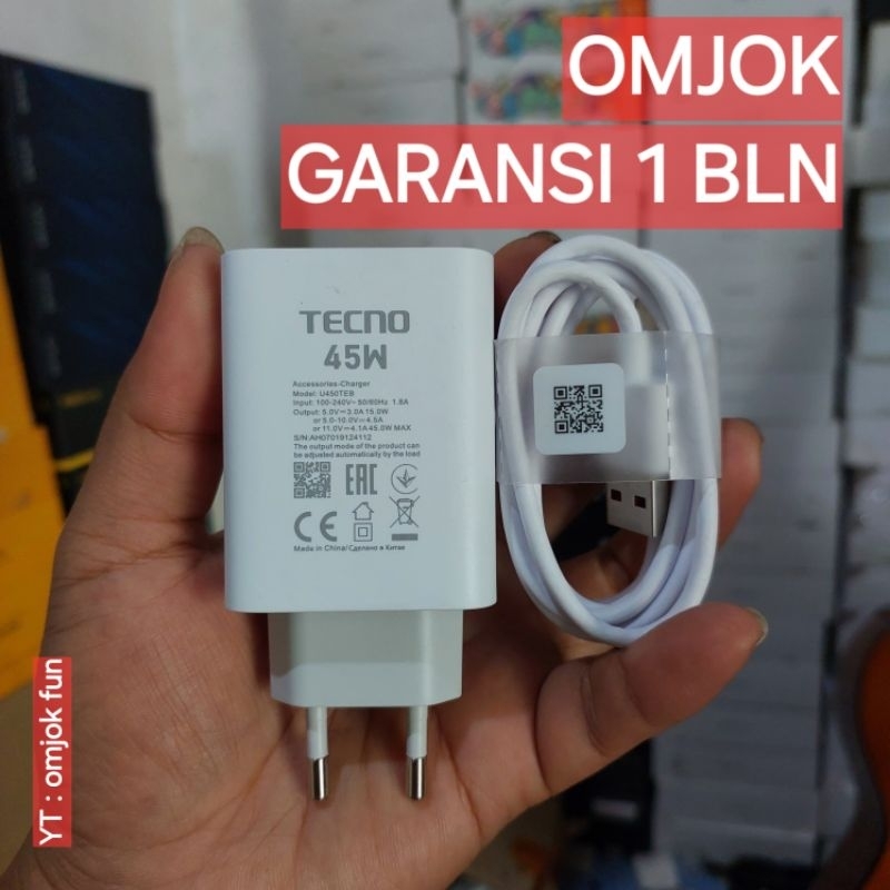 Jual Charger Copotan tecno Pova 4p original 45w copotan | Shopee Indonesia