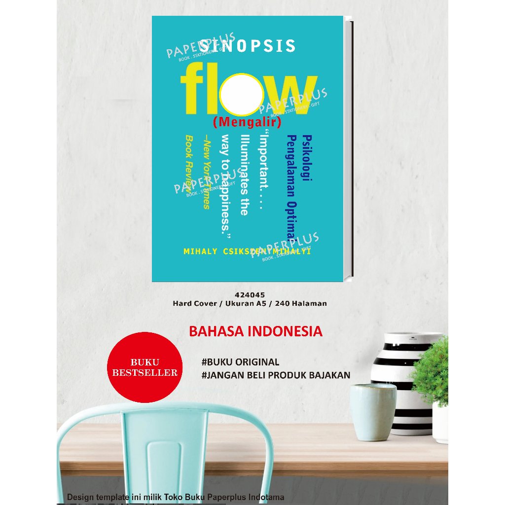 Jual Flow / Mengalir / Mihaly Csikszentmihalyi / Buku Motivasi / HC ...
