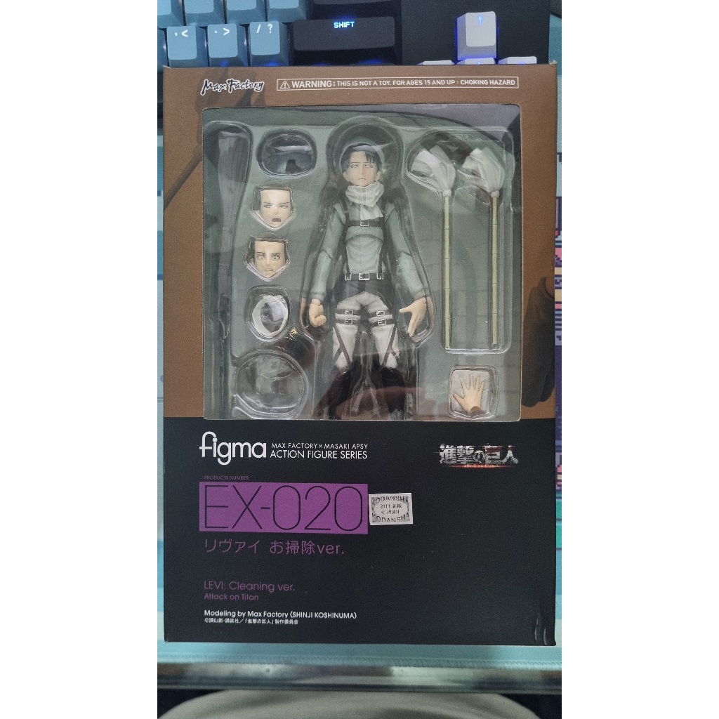 Jual Original Figma Levi : Cleaning Ver EX 020 Attack on Titan Shingeki ...