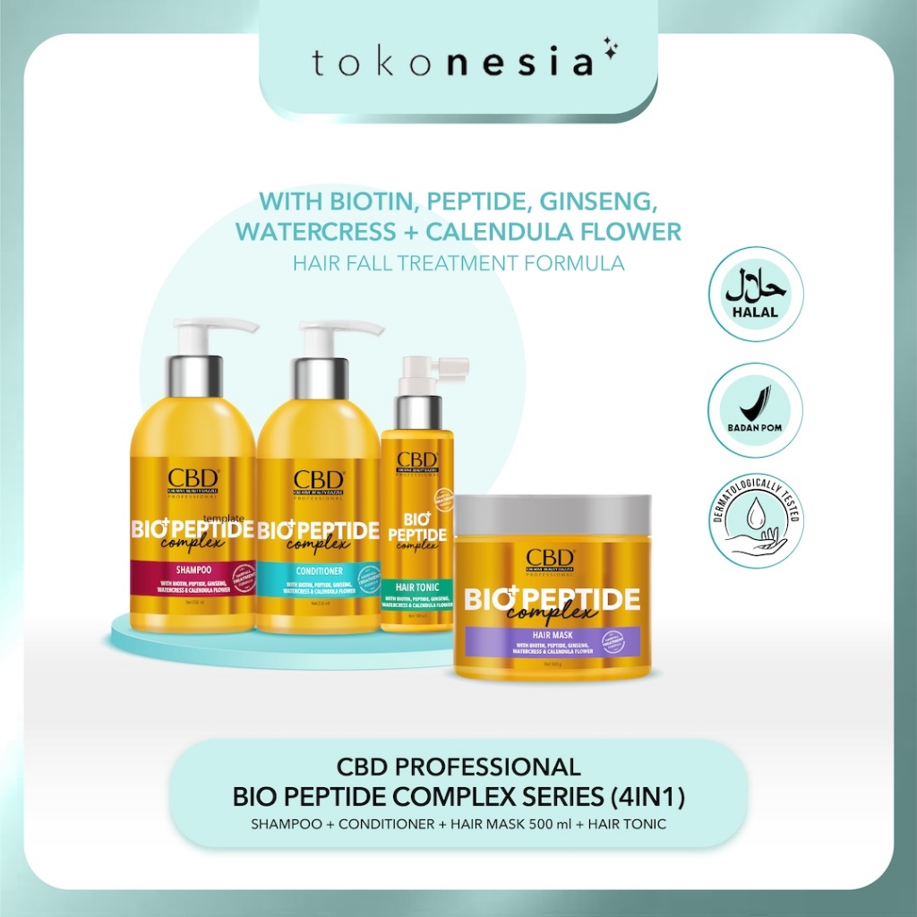Jual CBD Bio+Peptide Complex Hair Mask / Shampoo / Conditioner / Hair ...
