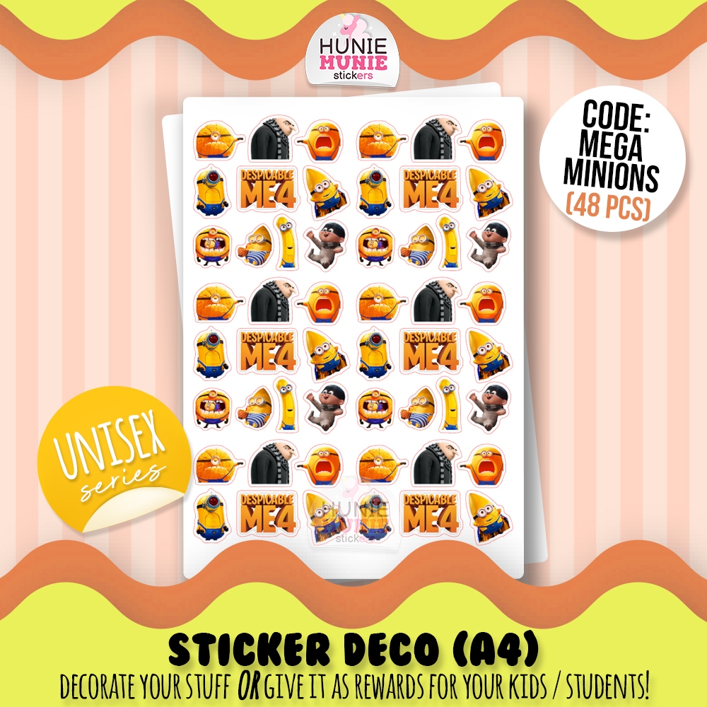 Jual Sticker Deco - Minions Minion Despicable Me Stiker Unisex - Hunie ...