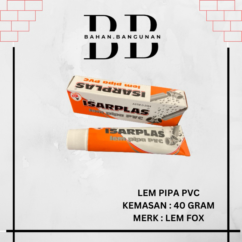 Jual Lem pipa paralon PVC lem pralon ISARPLAS 40gr lem pipa PVC ...