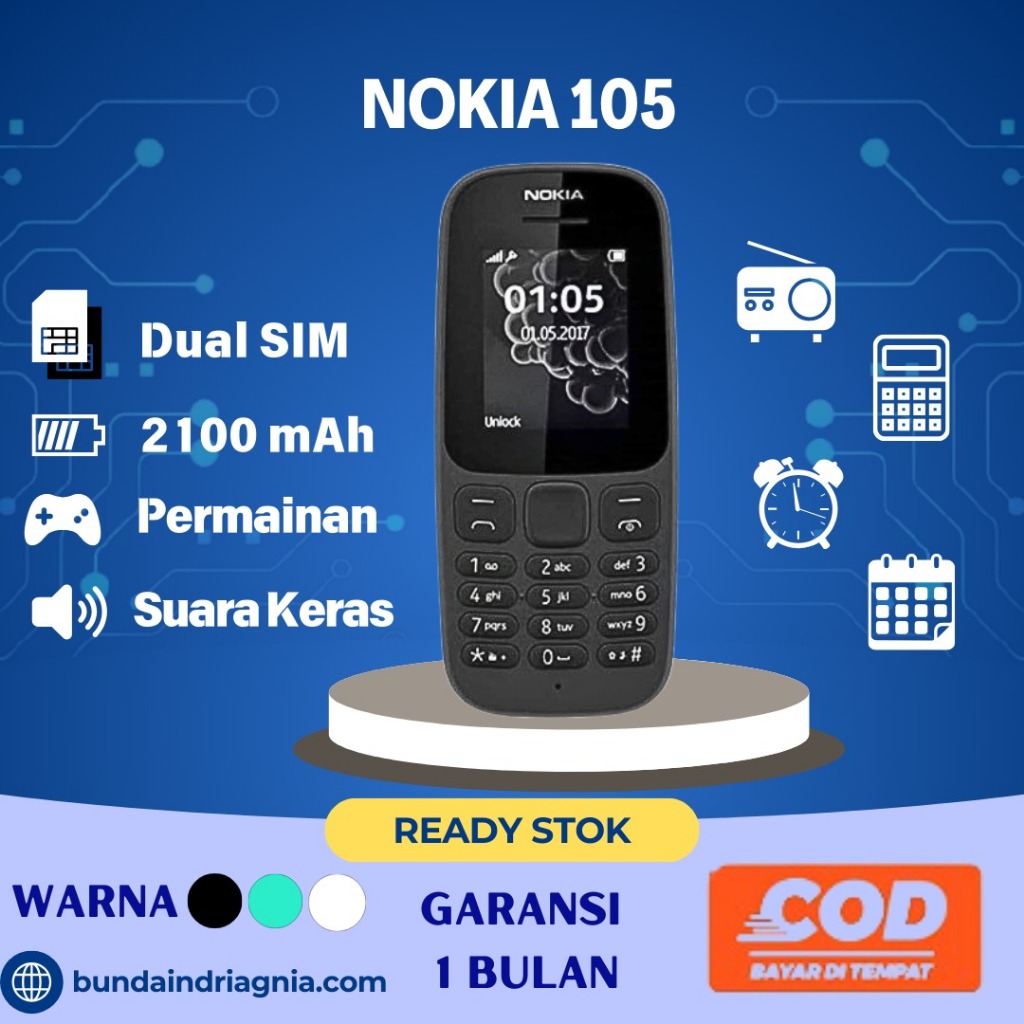 Jual Nokia 105 Handphone Nokia Hp Nokia 105 Hp Nokia Jadul Handphone Jadul | Shopee Indonesia