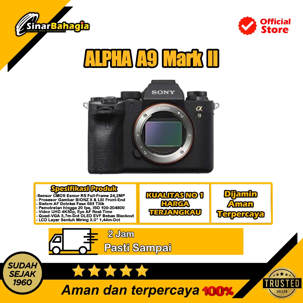 Jual Camera A9 II Body Only Alpha 9 II A9 Mark II A9II Body GARANSI ...