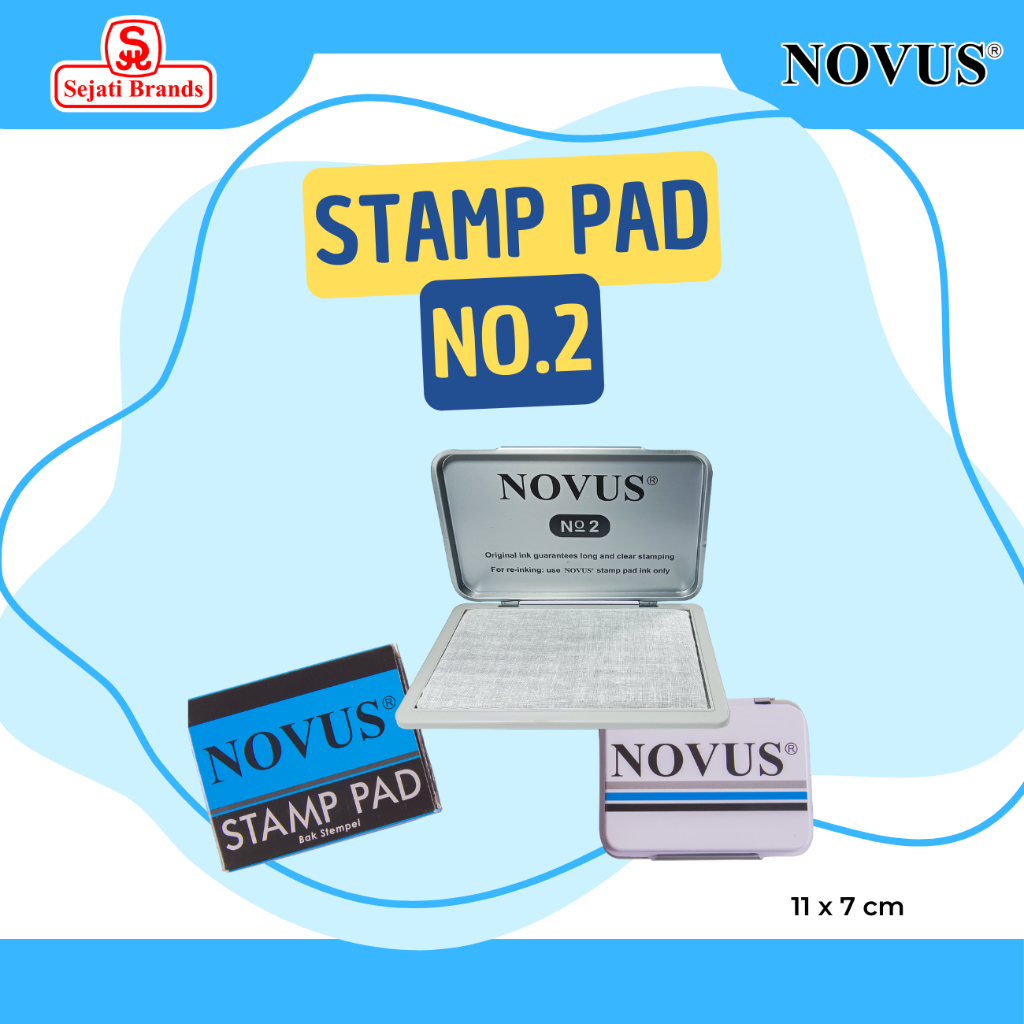 Jual Novus Bak Stempel (13.3 x 9.4 cm) / Stamp Pad No. 2/Tempat Tinta ...
