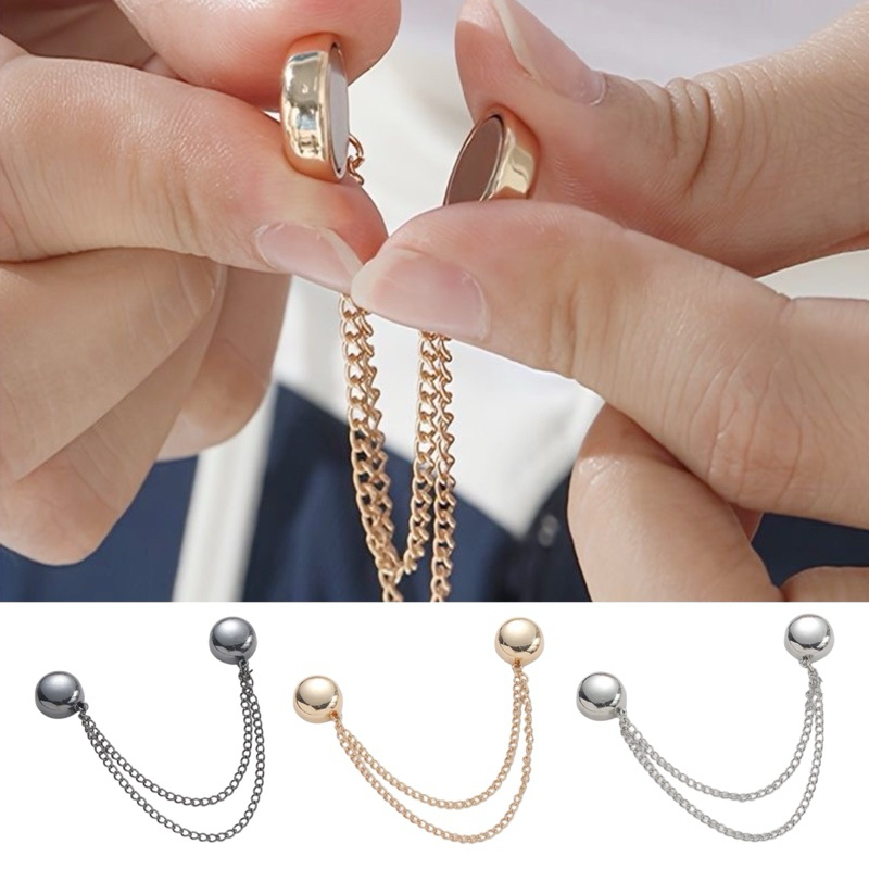Jual Pin Magnet Hijab Rantai Pin Magnetic Chain Clothing Buckle ...