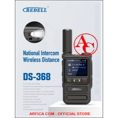 Jual HT POC REDELL DS 368 4G ORIGINAL GARANSI RESMI REDELL DS-368 DS368 ...