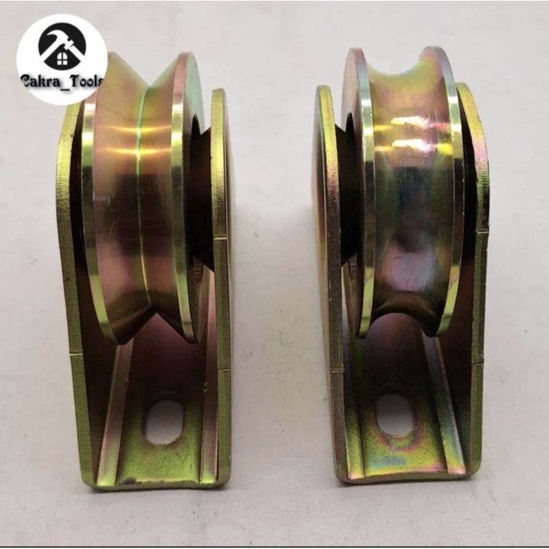 Jual RODA PAGAR RELL BESI BUBUT DOUBLE BEARING GALVANIZED SLIDING GATE ...