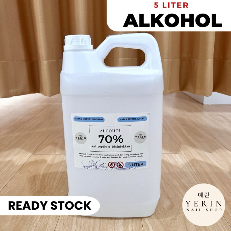 Jual YERIN | Alkohol 70% 5 Liter | Alcohol 5 Liter | Antiseptic ...