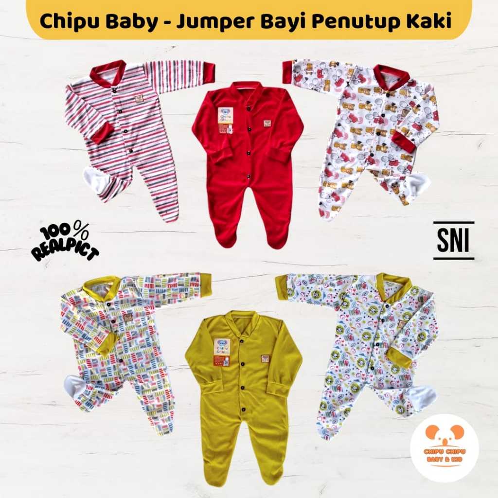 Jual 3 Sleepsuit Jumper Bayi Newborn 0 4 Bulan Lengan Panjang Celana ...