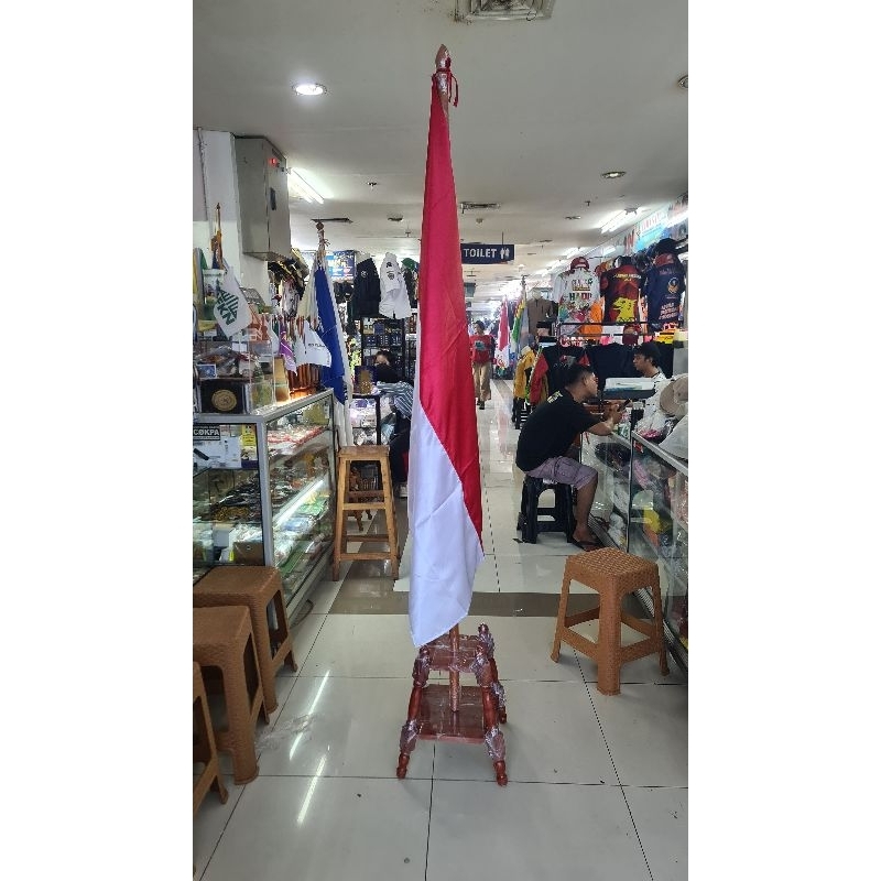 Jual Tiang pataka dengan bendera indonesia | Shopee Indonesia