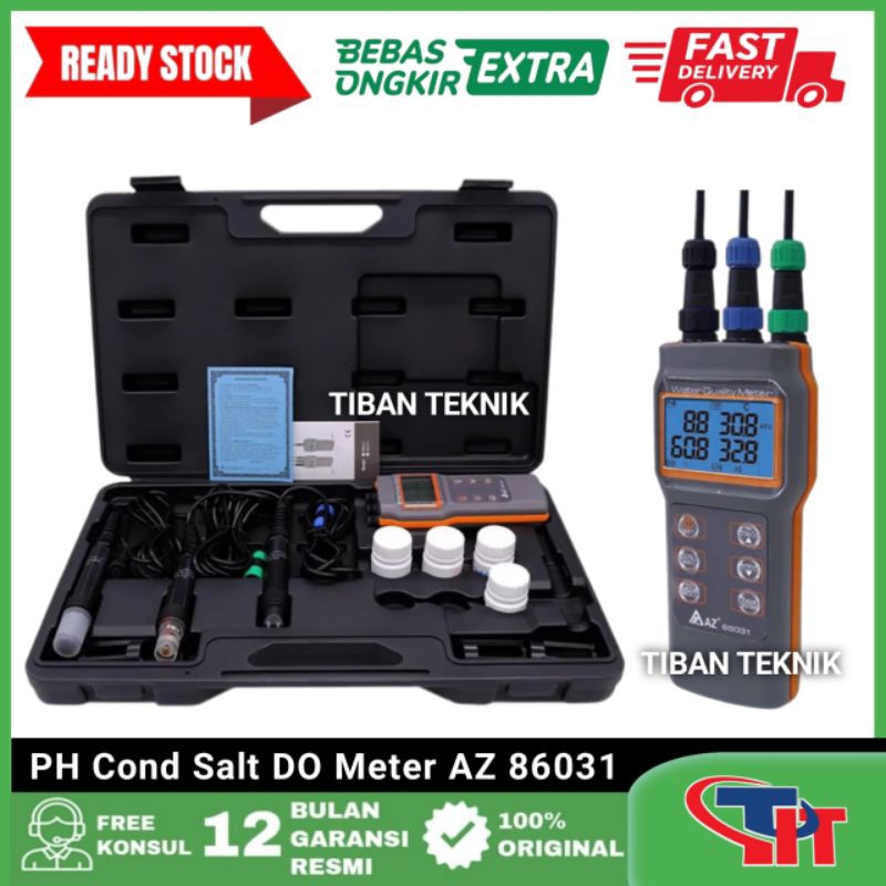Jual Water Meter 5 in 1 AZ Instrument 86031 Dissolved Oxygen PH ...