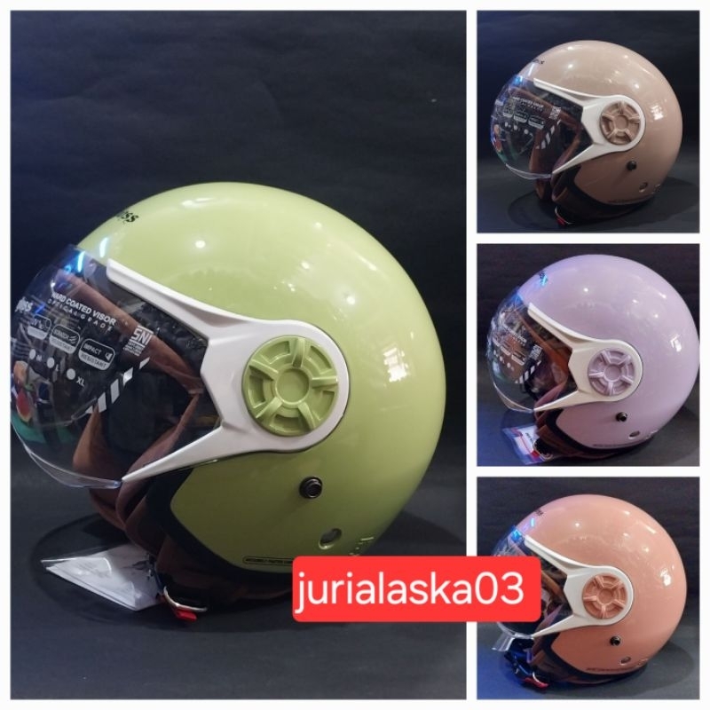 Jual HELM CARGLOSS YRH HIJAB | HELM HALF FACE | Shopee Indonesia
