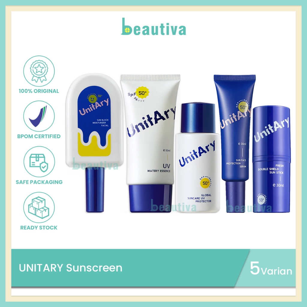 Jual UNITARY Sunscreen | Sun Block Moisturizer Facial - UV Watery ...