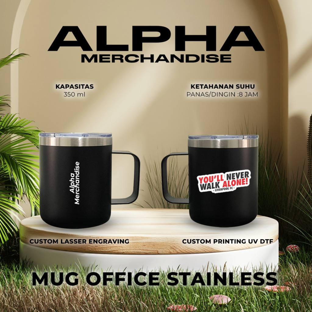 Jual Mug Office Stainless 460 ML Custom Grafir / Uv Print | Shopee ...