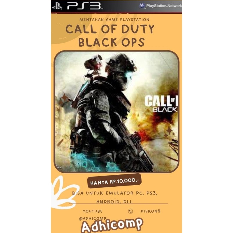 Jual CALL OF DUTY BLACK OPS (PS3, RPCS3, PC) | Shopee Indonesia