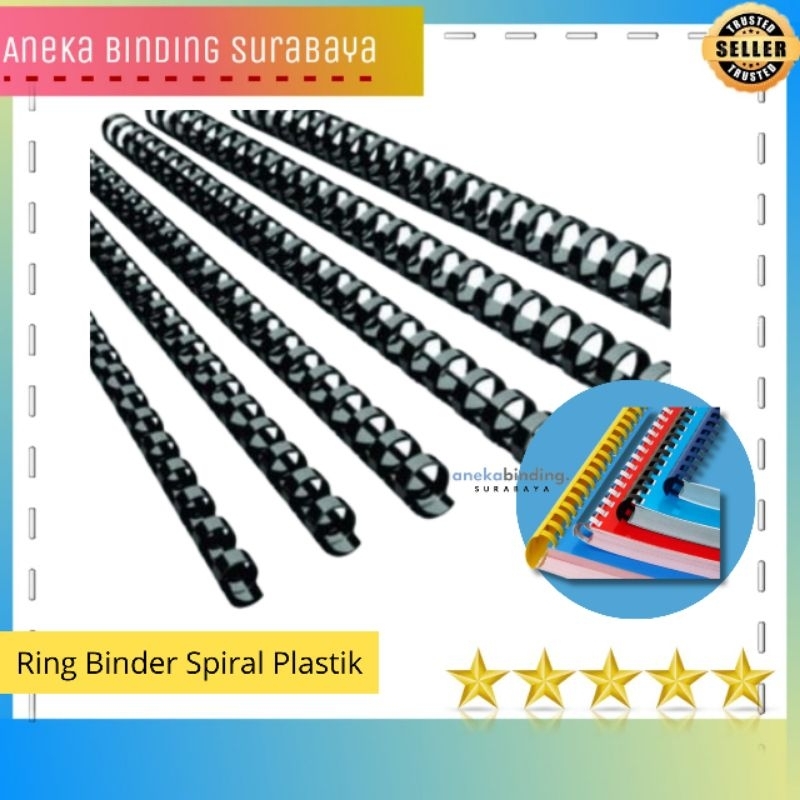 Jual SPIRAL JILID PLASTIK ring binder [1 lonjor = 120 cm] | Shopee ...