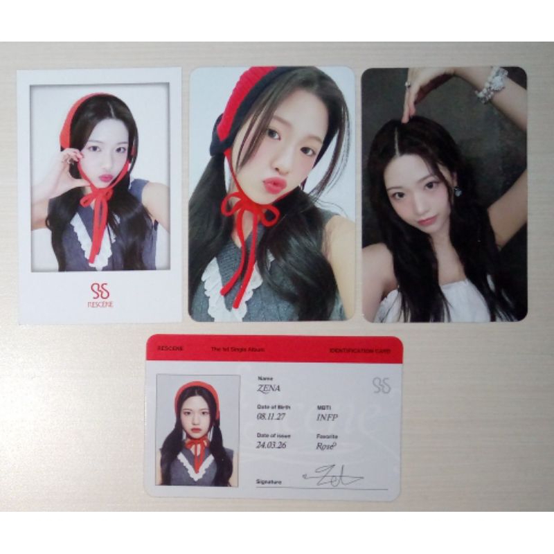 Jual Official Photocard Zena Rescene Album Polaroid Id card | Shopee ...
