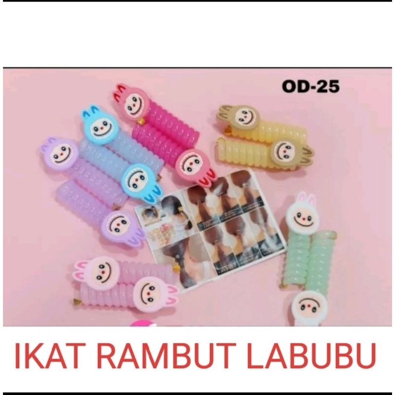 Jual Ikat Rambut Anak Karakter LABUBU/SANRIO/Ikat Rambut Anak Spiral ...
