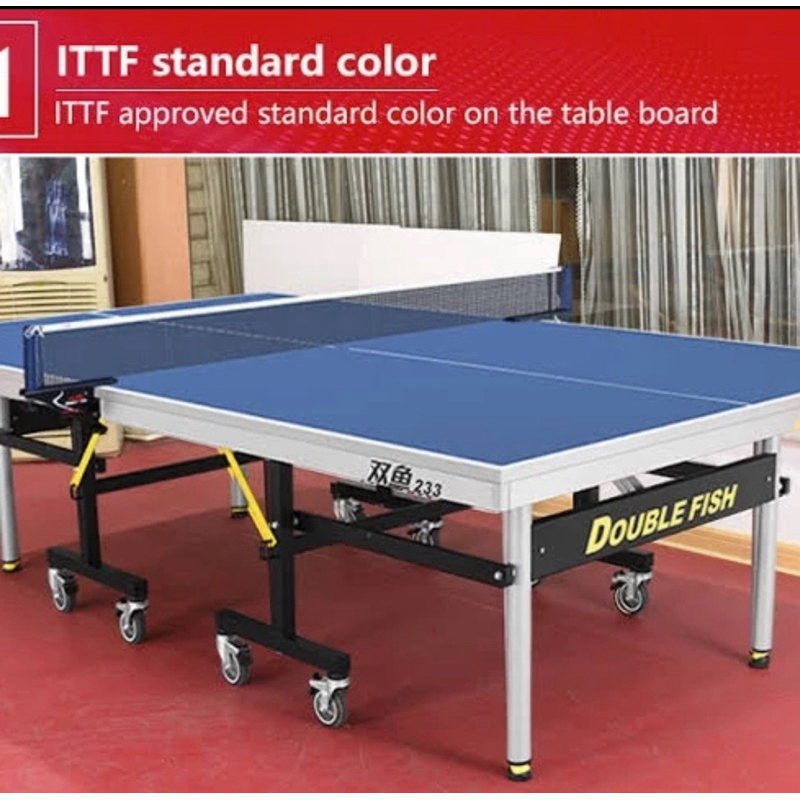 Jual Meja Pingpong Double Fish 233 Standart ITTF - Material: MDF ...