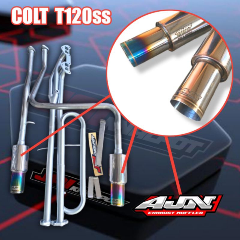 Jual Colt T120ss knalpot racing header 432 pipa lilitan suara harley ...