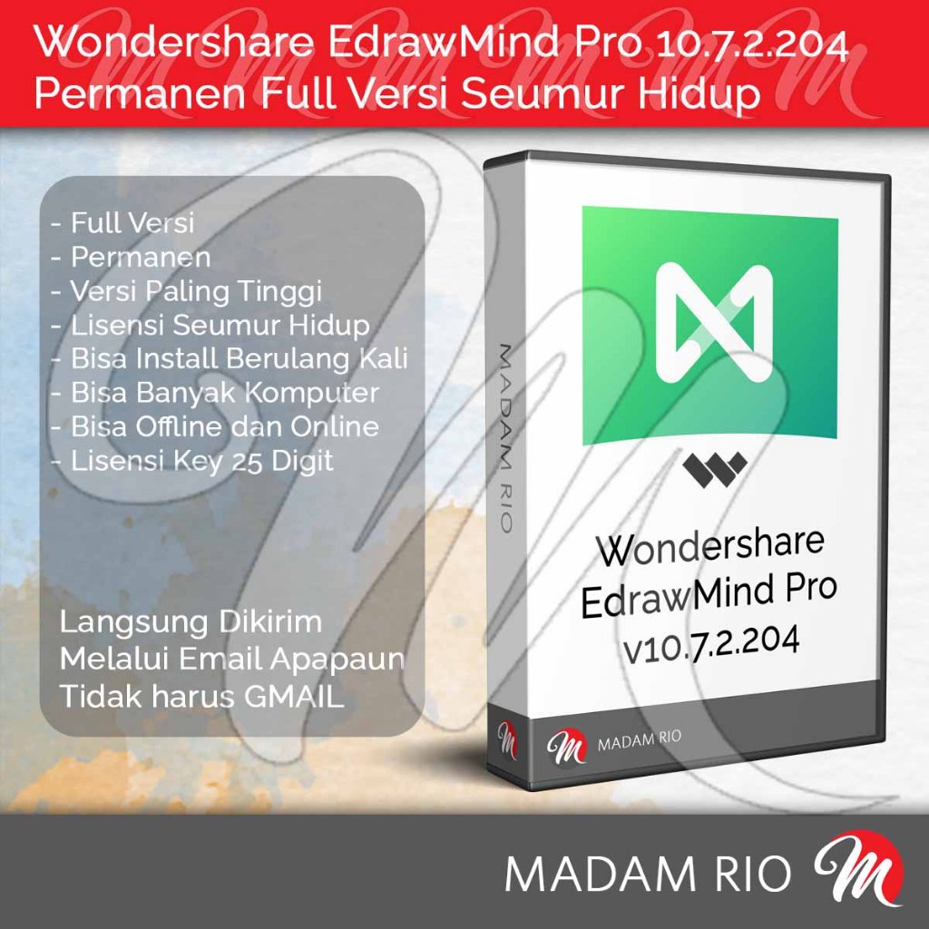Jual EdrawMind Pro 10 Wondershare Edraw Mind Mapping Chart Lifetime ...