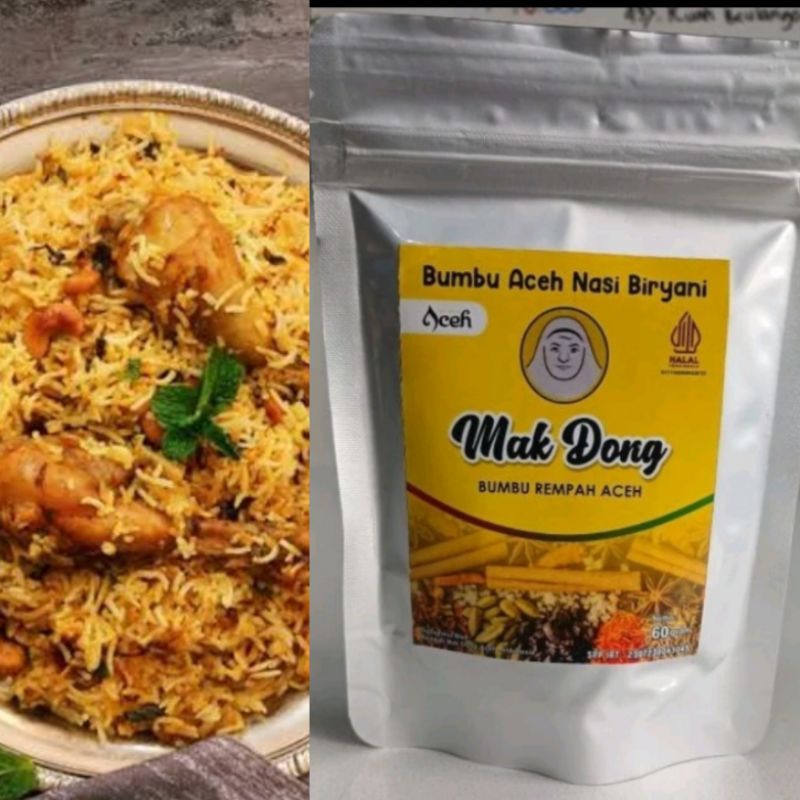 Jual MAK DONG Bumbu Nasi Biryani Aceh 60 g | Shopee Indonesia