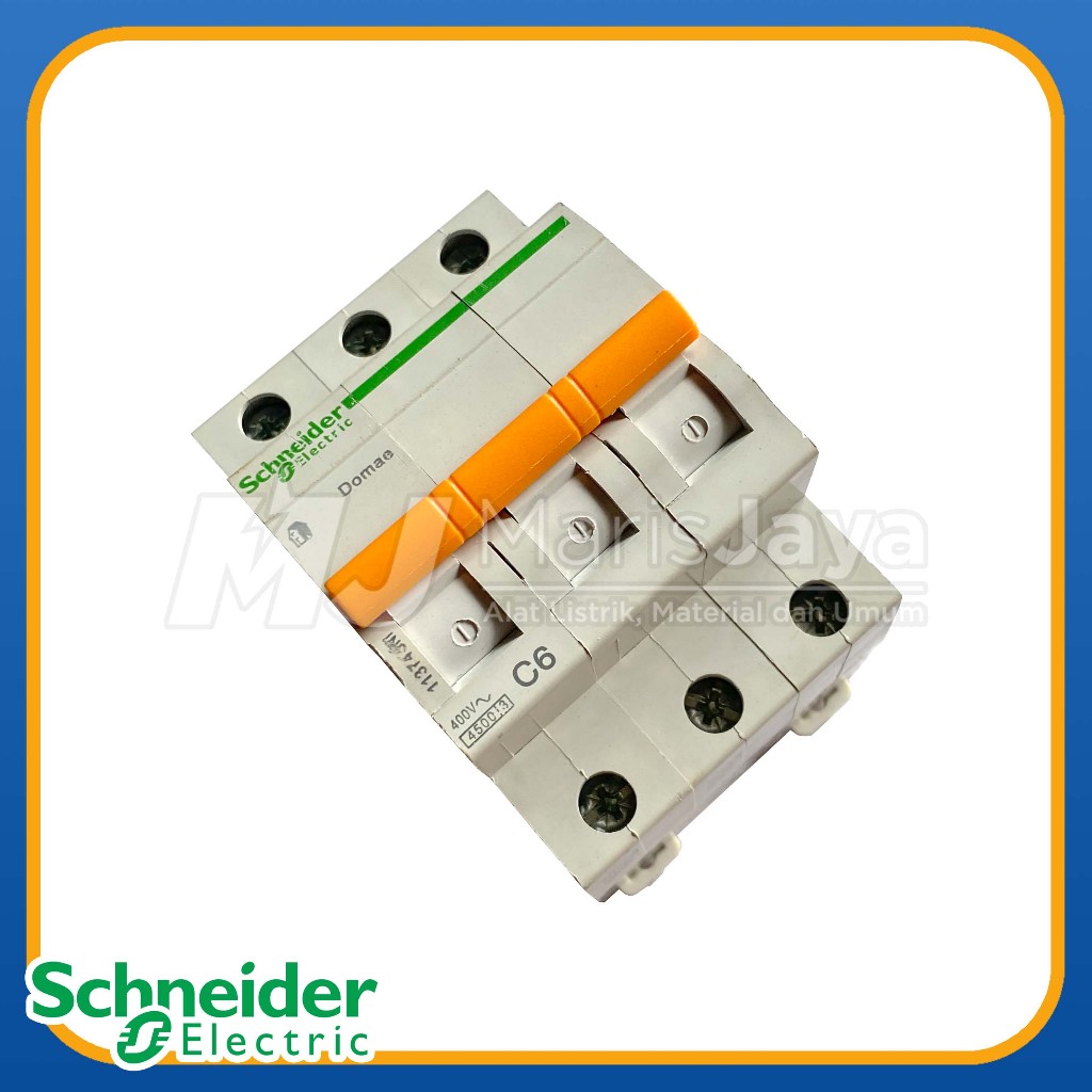 Jual MCB Domae SCHNEIDER 3 Phase 4,5kA (6A/ 10A/ 50A) | Shopee Indonesia