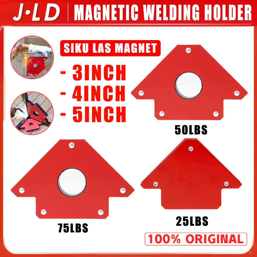 Jual JLD SIKU MAGNET LAS 3/4/5inch Siku Magnet Mini Set Untuk Las ...