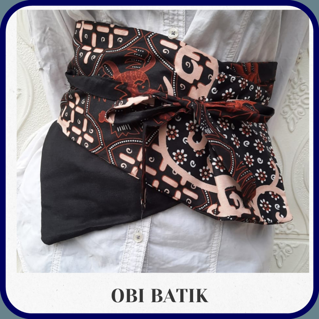 Jual Sabuk Kain Modern OBY Obi Belt Batik Ikat Pinggang Wanita Motif ...