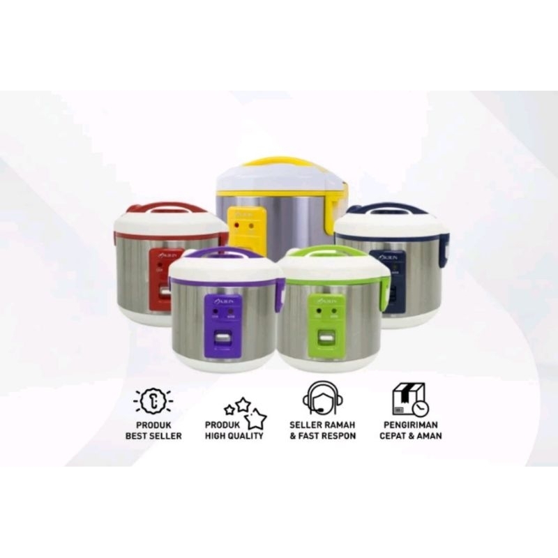 Jual RICE COOKER KIRIN KRC-087 (1 LITER) penanak nasi kirin pemanas ...