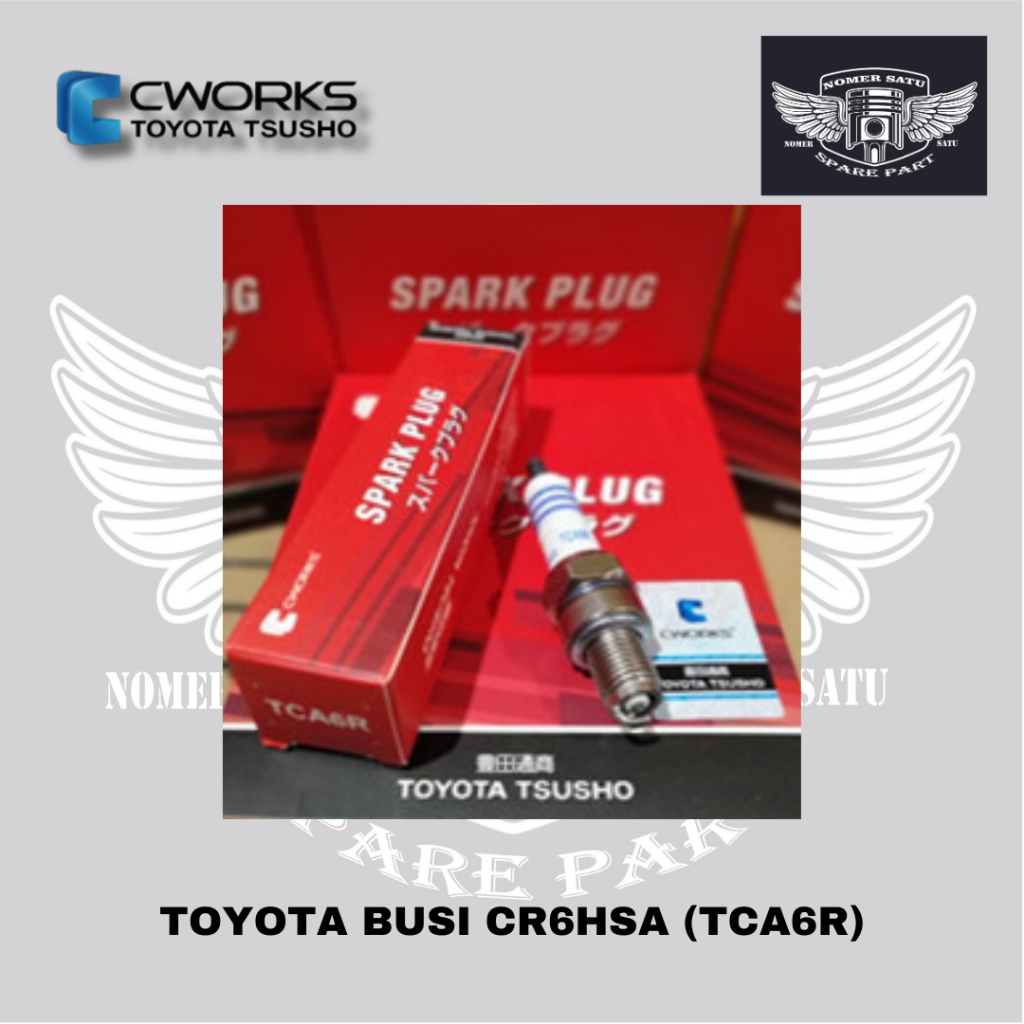 Jual CWORKS TOYOTA TSUSHO SPARK PLUG BUSI CR6HSA / TCA6R MOTOR KLX 150 ...
