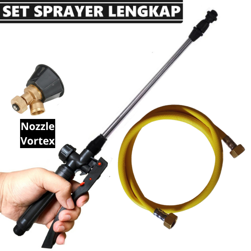 Jual Paket Semprotan Lengkap 1 Set Alat Semprot Sprayer Stik + Selang ...