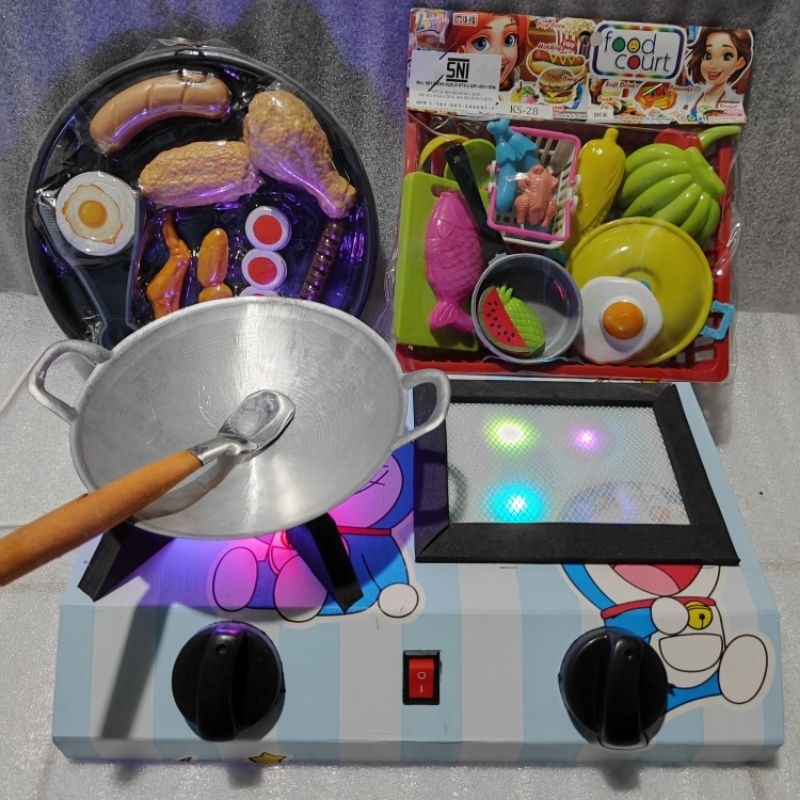 Jual Doraemon Cooking set mainan masak masakan yang menggemaskan ...