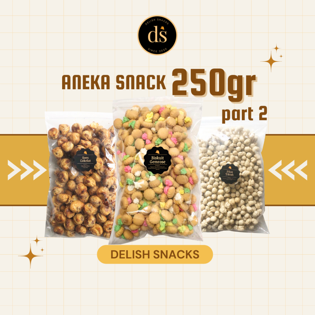 Jual [DELISH SNACKS] Aneka Snack Grosir 250 Gram Part 2 / Grosiran ...