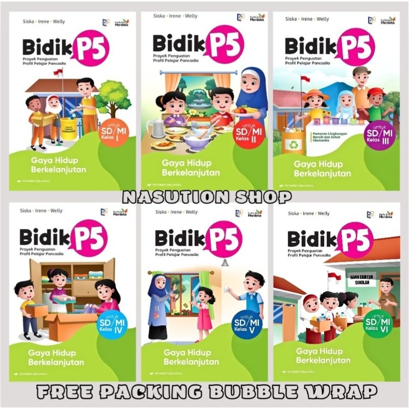 Jual BUKU BIDIK P5 UNTUK SD KELAS 1 2 3 4 5 6 PENERBIT ERLANGGA ...
