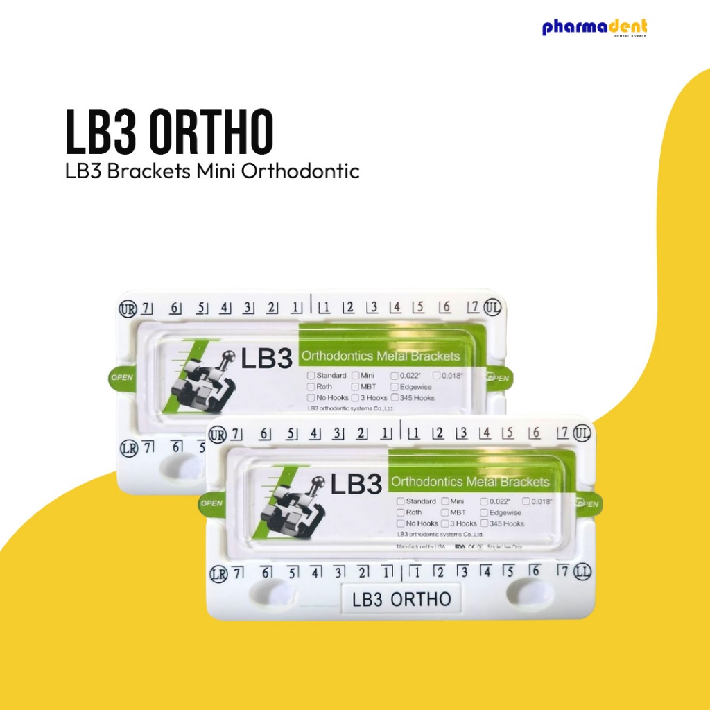 Jual Pharmadent - LB3 Bracket Mini Behel Gigi Orthodontic | Shopee ...